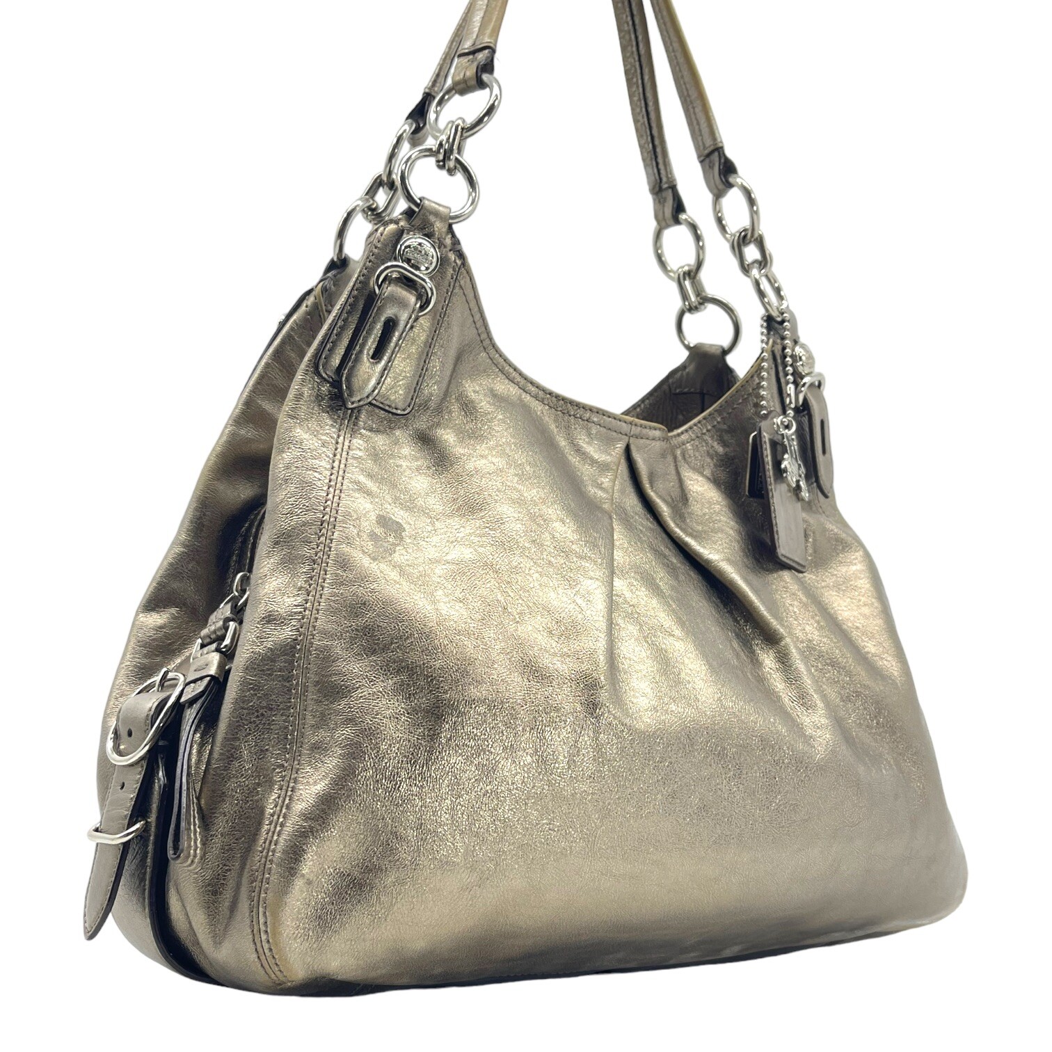 COACH MADISON MAGGIE 15741 Large Leather Hobo Satchel… - Gem
