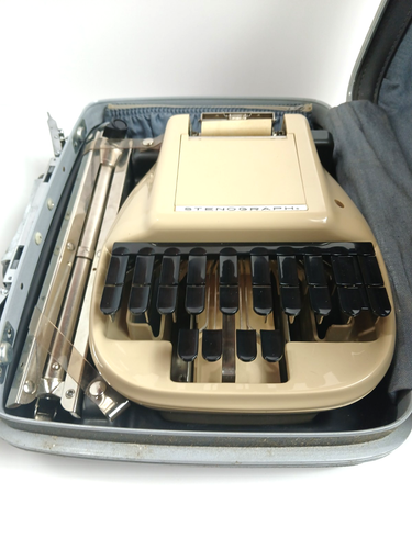 Stenograph Reporter Model Vintage Shorthand Machine W/ Tripod ...