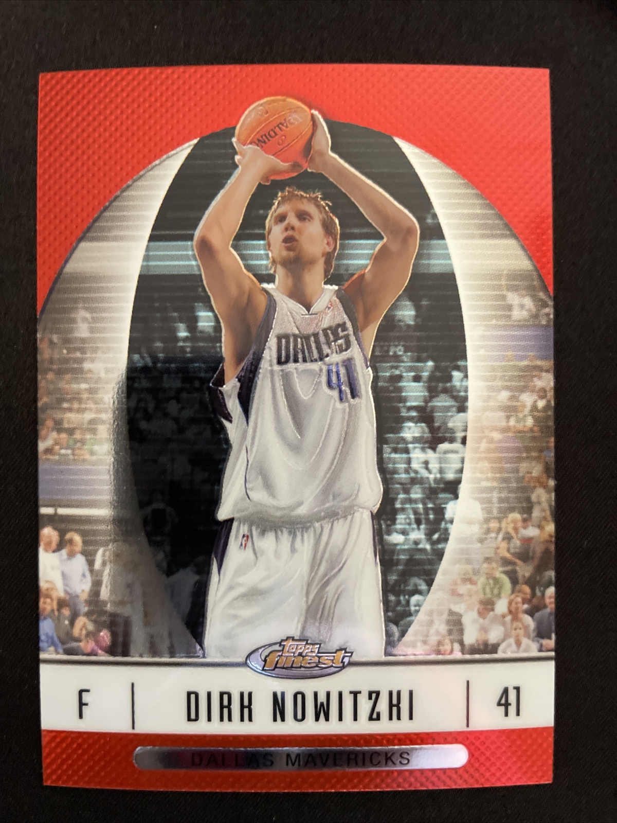 Dirk Nowitzki 2007-08 Topps Finest NBA Base RED Basketball #12 ...