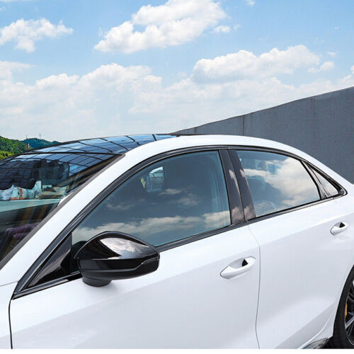 For Audi A3 S3 Sedan 2021-2023 Black Steel Windows Strip Sill Molding ...
