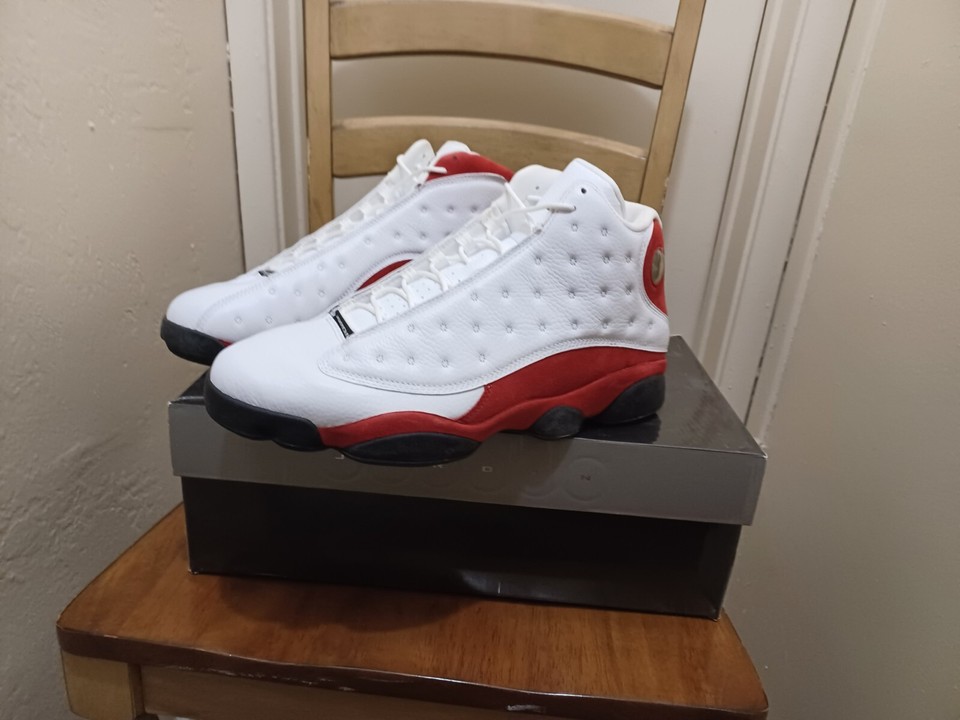 NIKE AIR JORDAN 13 XIII RETRO SZ 13.5 BRAND NEW AUTHENTIC RED/WHITE ...