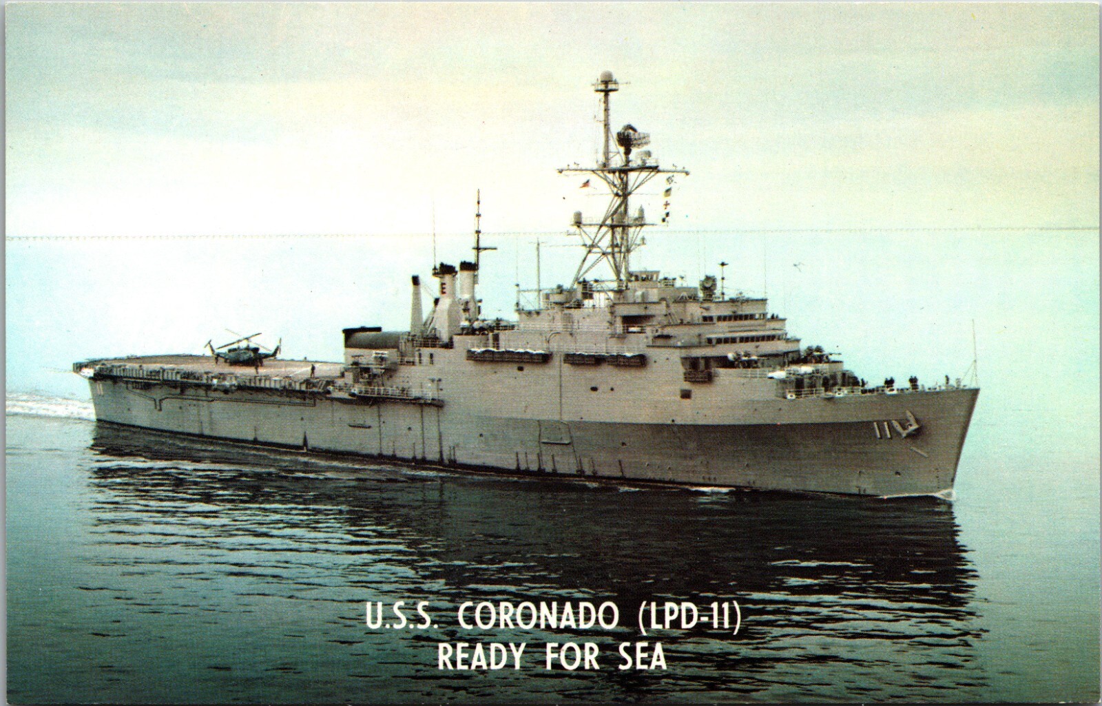 Postcard U.S.S. Coronado LPD-11 US Navy Warship Ship Boat B1 | eBay