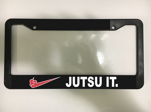 Jutsu it 術 Japanese Anime Naruto Ninjutsu Kamui Car License Plate Frame ...