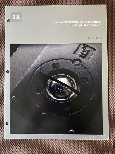 Vintage Original JBL TLX SERIES Speaker Brochure manual hifi - RARE ...