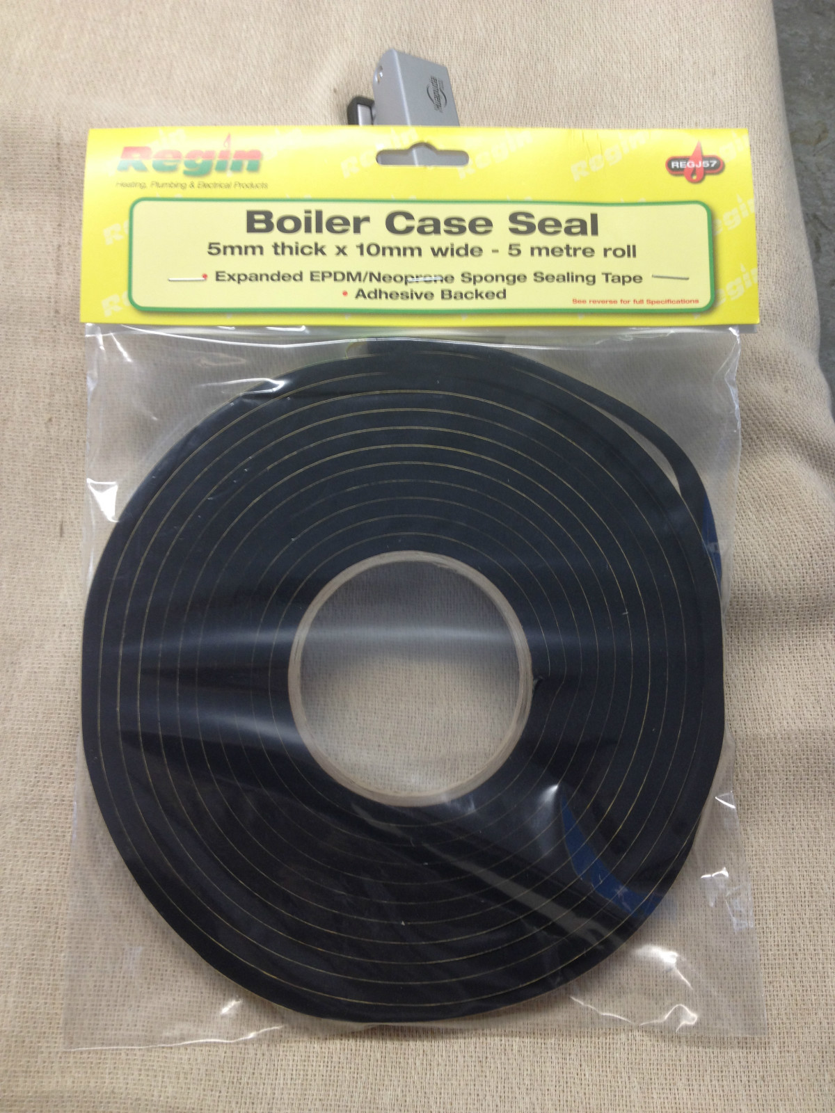 REGIN REGJ57 5MM THICK X 10MM WIDE 5 METER ROLL BOILER CASE SEAL ...