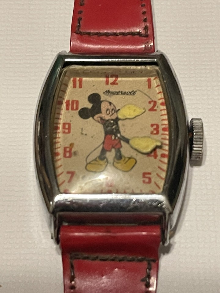 Vintage Mickey Mouse Watch Original Mickey Mouse Watc 1940s Rare READ ...