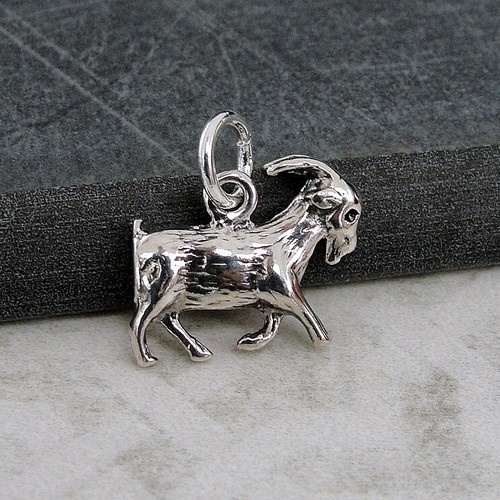925 Sterling Silver Billy Goat Charm - Farm Animal Charm - Livestock ...