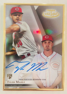 2018 Topps Gold Label TYLER MAHLE Rookie Card Gold Framed Auto RC | eBay