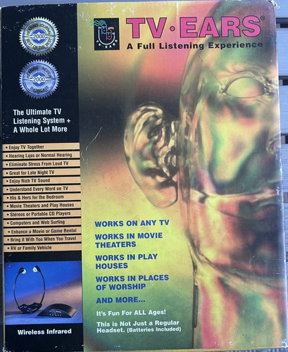 TV EARS Original Wireless Headset System TV Hearing Aid Device - NEW ...