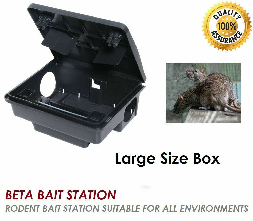 RODENT Poison BOX RAT-MOUSE STATION with or without Bait/Refill BAIT ...