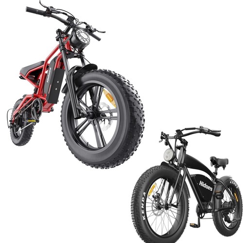 2x Hidoes B6+B3 Fat Tyre Mountain Electric Bike 15.6Ah Battery 48V E ...