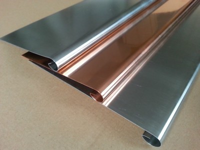 1m Zinkblech-Titanzinkblech oder Kupferblech mit Wulst- 0,7mm & 0,6mm ...