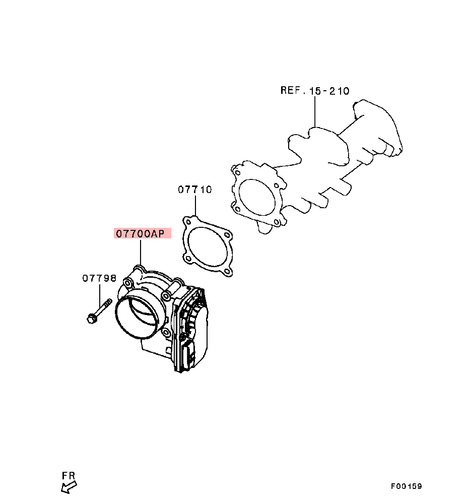 Throttle Body for Mitsubishi L200 KL1T Series 5 2.4 DiD | eBay UK