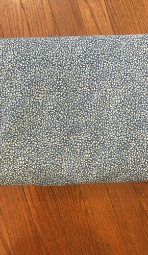 Ralph Lauren LAUREN Navy Blue & White Tiny Calico Print Twin Fitted ...