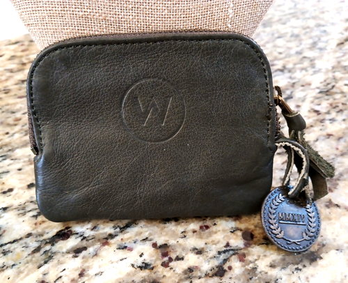 Wanderers Travel Co green Pebble Leather Multi Card Zippered Wallet. | eBay