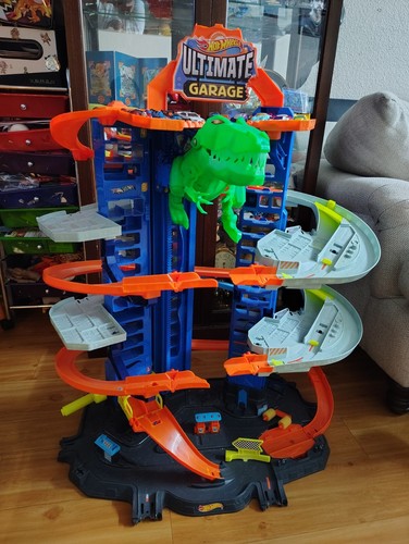 Hot Wheels City Ultimate Garage T-Rex Multi- Level Playset Christmas ...