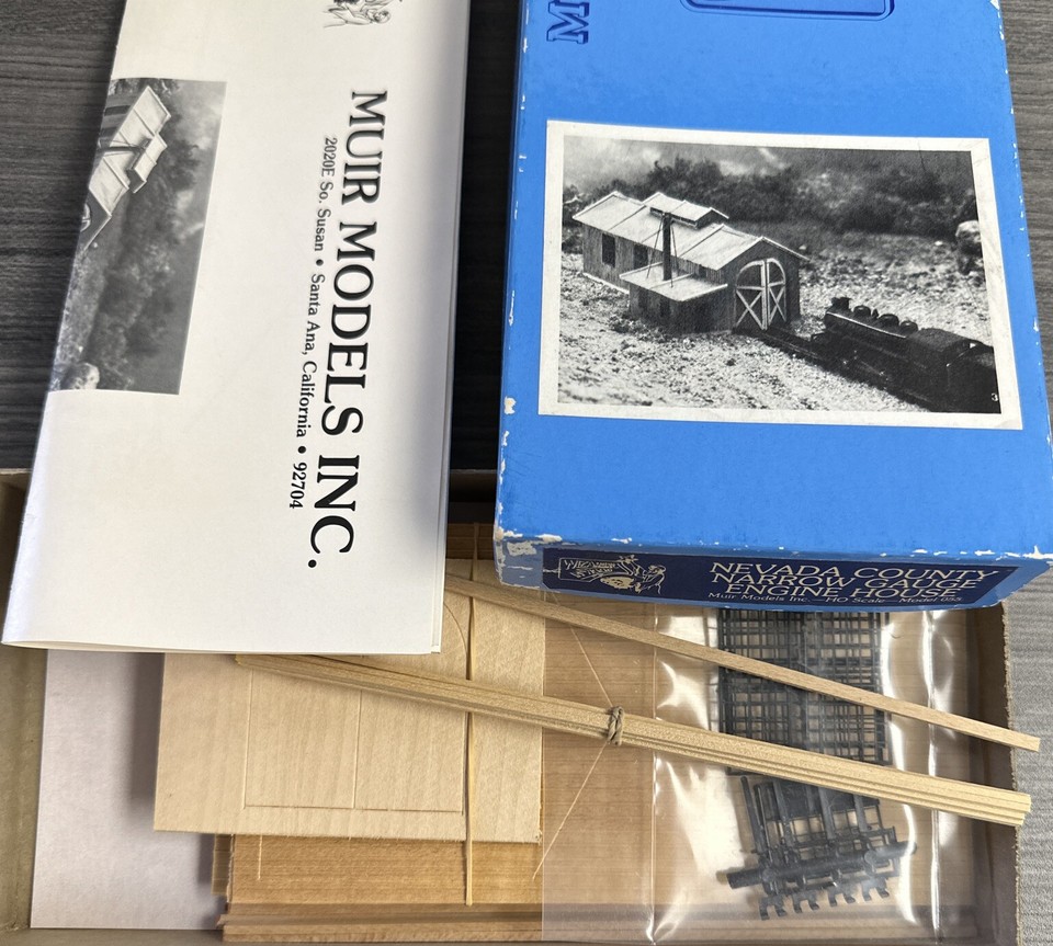 Muir Models HO Kit 055 Nevada County Narrow Gauge Engine House NOS 1:87 ...