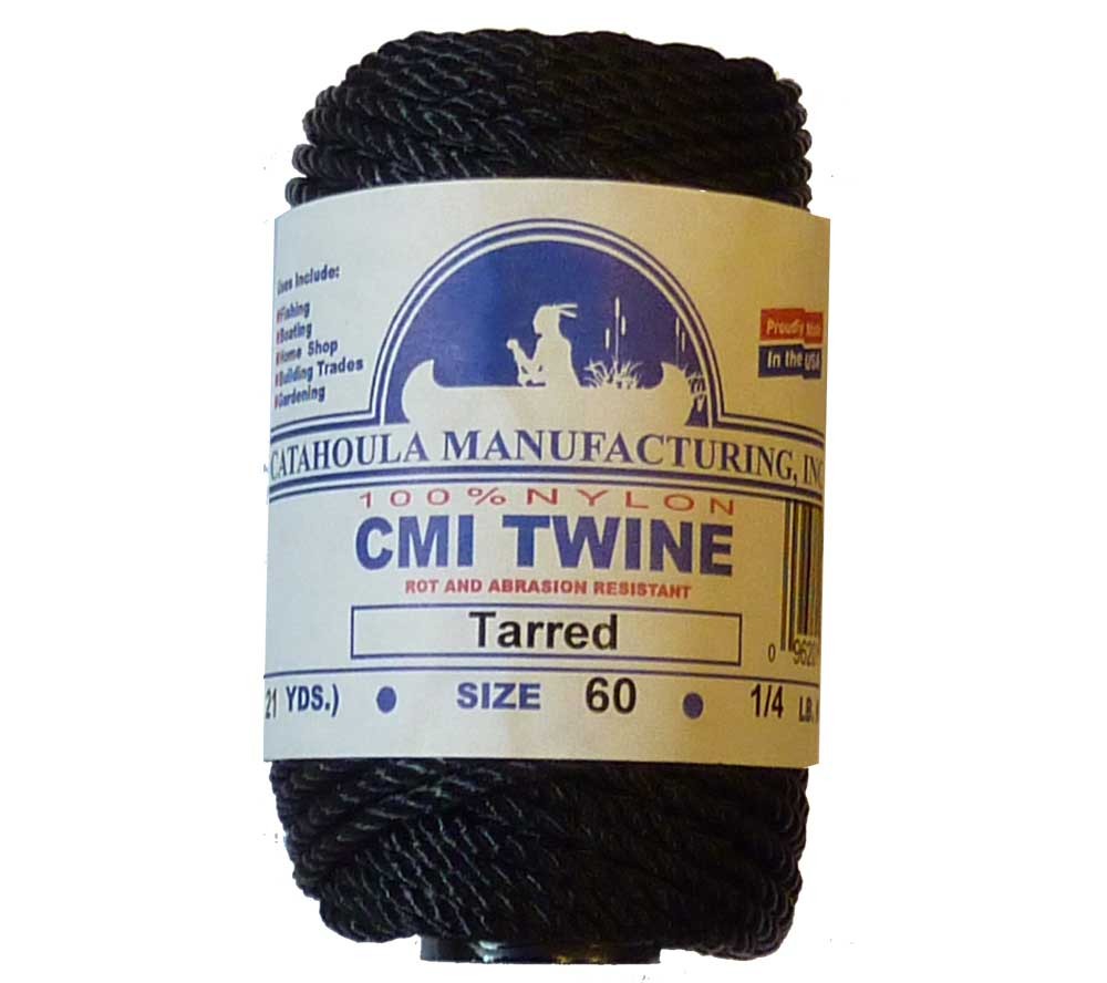 Catahoula No 60 Tarred Twisted Bank Line 4 oz Spool 63 ft Nylon AA ...