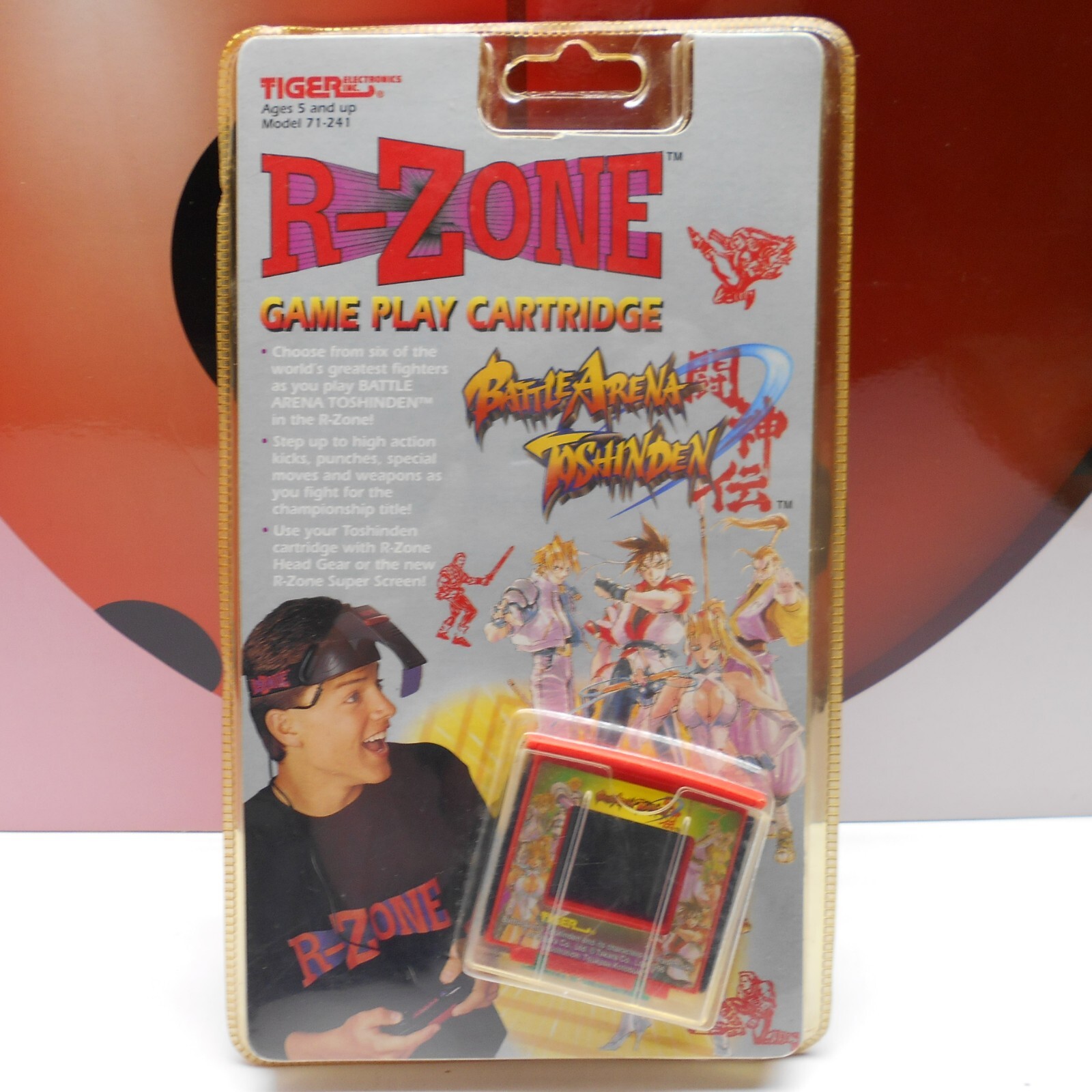 R-ZONE BATTLE ARENA TOSHINDEN Game Play Cartridge 71-241 1996 Tiger ...