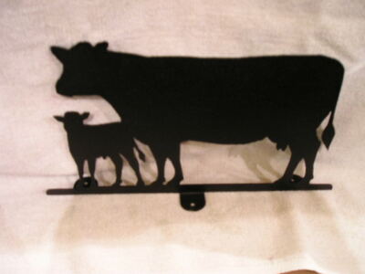 Cow Calf Mailbox Topper | eBay