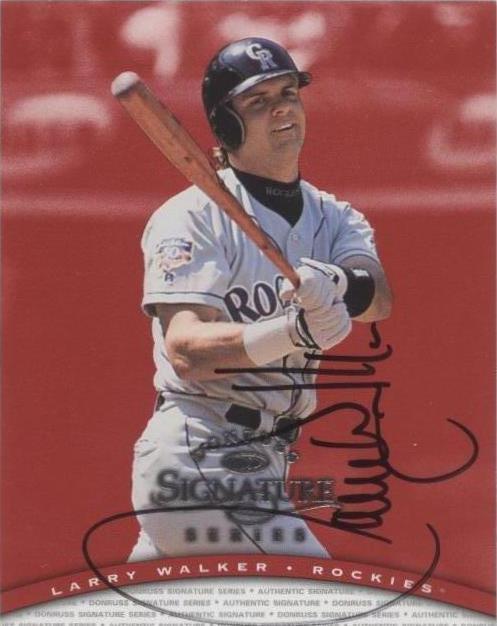 1997 Donruss Signature Series - Authentic Signatures Larry Walker (AU ...