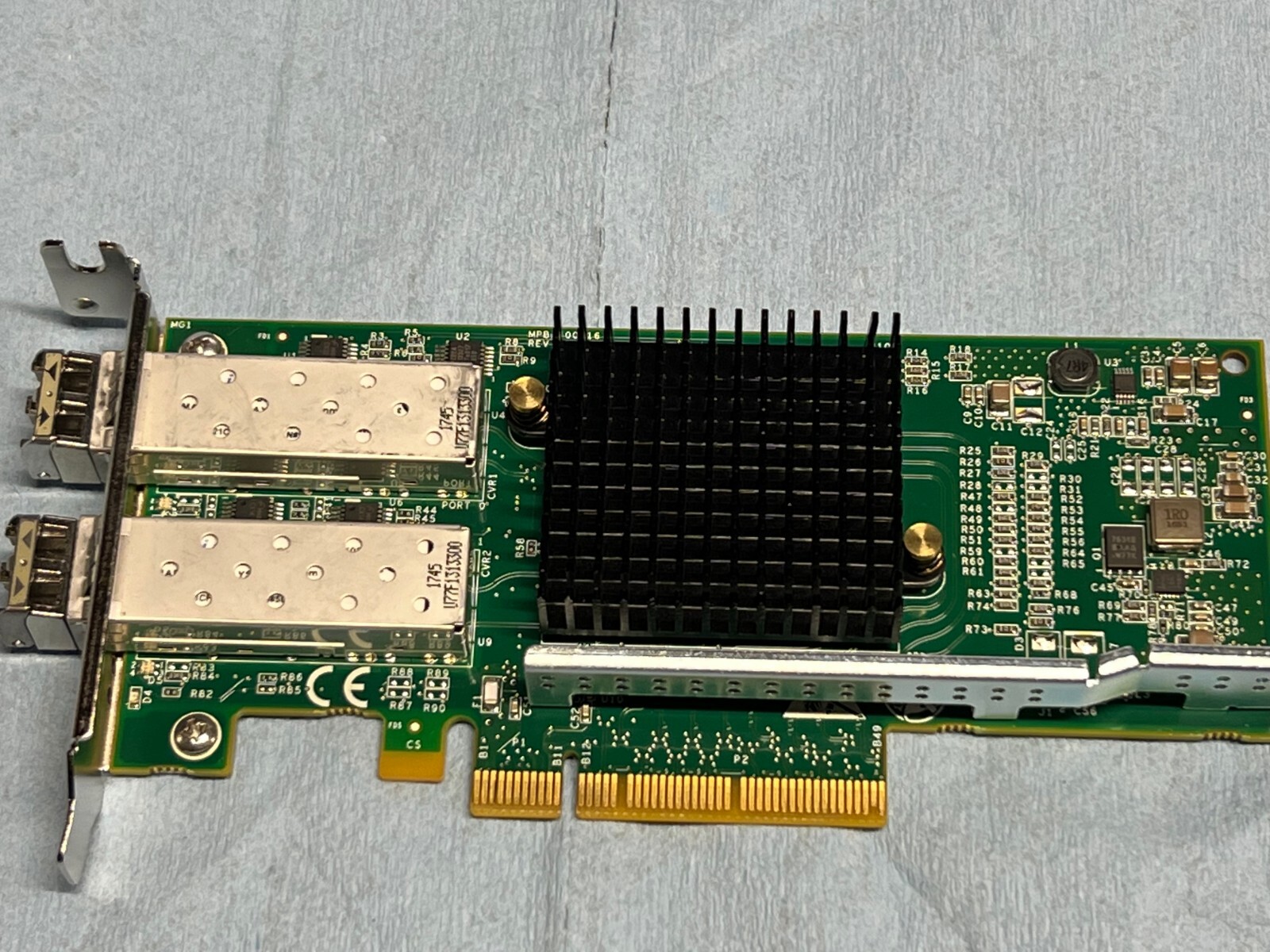 Dell 3CTVF 10Gb Fiber Channel Card Low Profile PE210G2SPI9A-XR + 2 SFP ...