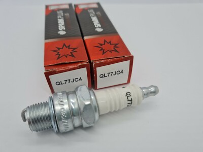 2 @ QL77JC4 CHAMPION Spark Plug Johnson Evinrude Outboard 25 hp 2 ...