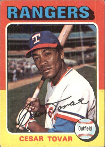 1975 Topps Texas Rangers Baseball Card #178 Cesar Tovar - EX-MT | eBay