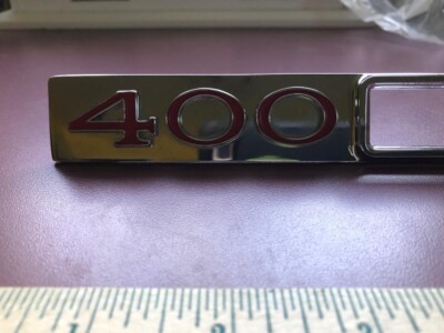 Pontiac 400 Metal Emblem | NOS | Genuine OEM | Metallic