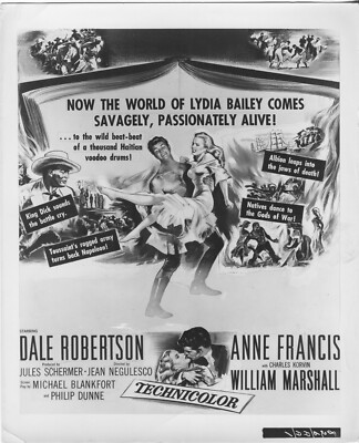 LYDIA BAILEY orig 1952 lobby photo DALE ROBERTSON/ANNE FRANCIS/WILLIAM ...