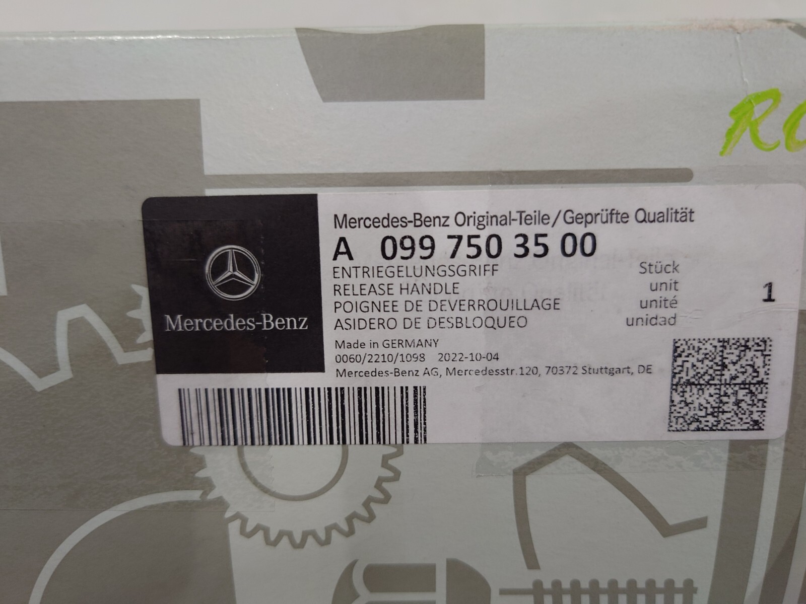 2019-2020 MERCEDES-BENZ HANDLE OPENER OEM A0997503500 | eBay