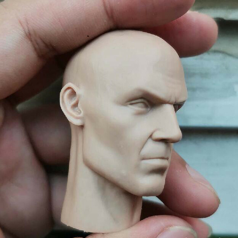 Blank 1/6 Scale The Game Version Hitman Code 47 Head Sculpt Unpainted ...