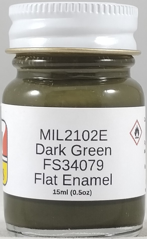 MCW Finishes MIL2102E Dark Green FS34079 Enamel Model Paint | eBay