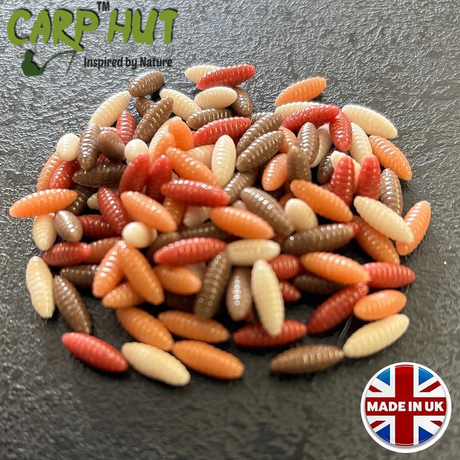 Imitation Flavoured Pop-Up Bait Artificial Maggots, Pinkies, Casters ...