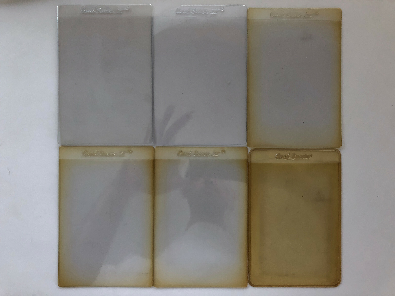 (6) Cardboard Gold CARD SAVER I 1 Plastic PSA/BGS Grading Submission ...