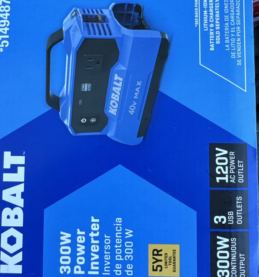 Kobalt Gen4 40V , 300-Watt Portable Power Station Power Inverter | eBay