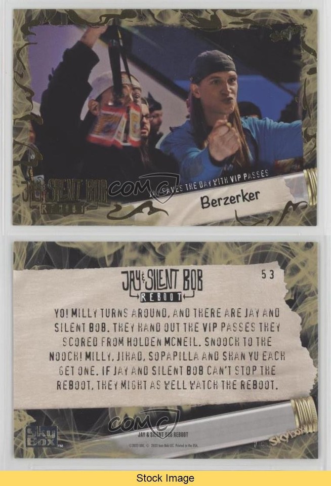 2023 Skybox Jay & Reboot Berzerker Silent Bob #53 READ o1h | eBay