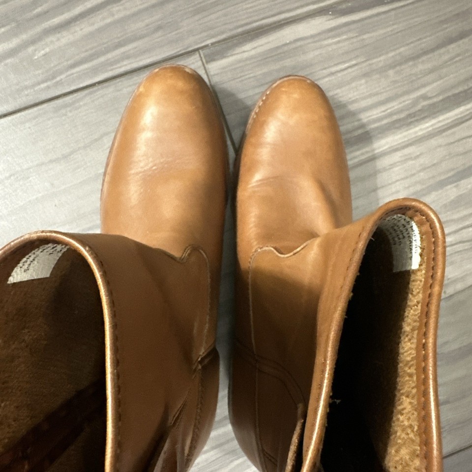Vintage Work N Sport Roper Brown Leather Work Biker Vibram Boot Pull On Men 13EE | eBay