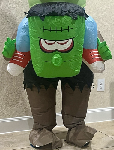 Inflatable Halloween Costume - Riding Frankenstein's Monster (1-Size ...