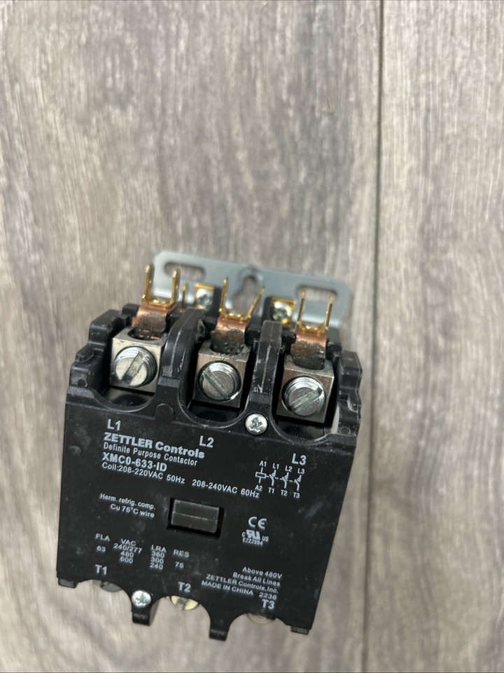 1PC AMERICAN ZETTLER INC XMC0-633-ID Definite Purpose Contactor, 60amp ...