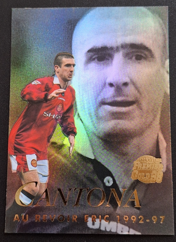 RARE MERLIN PREMIER GOLD 98 - ERIC CANTONA - RAINBOW FOIL AU REVOIR ...