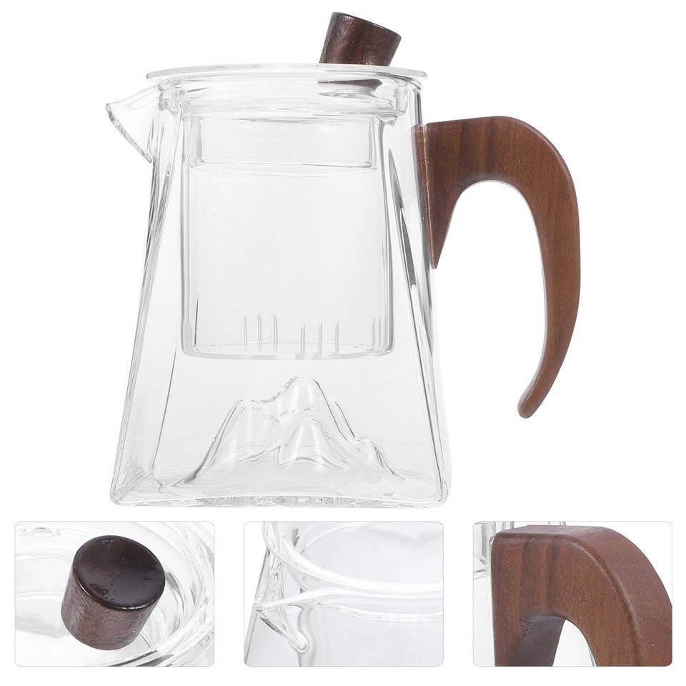 Tea Pot Multi-use Teapot Office Teapot Clear Loose Tea Teapot | eBay UK