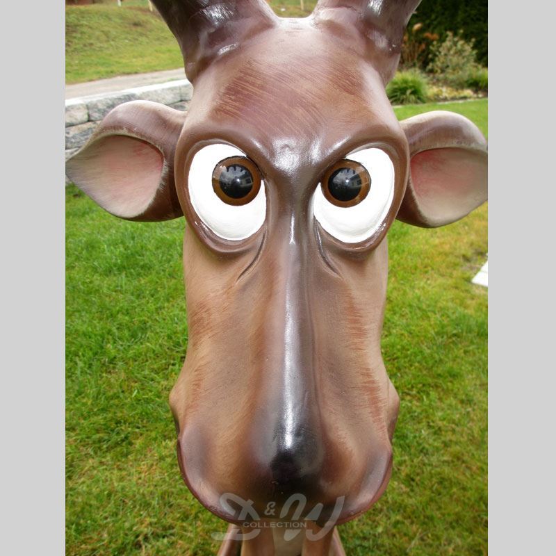 ELCH RENTIER RUDI 144 cm Deko Garten Tier Figur WEIHNACHTS Dekoration ...