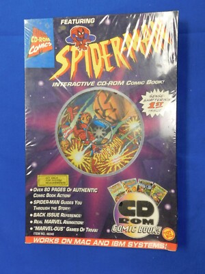 Vintage Spider-Man Interactive CD-ROM Comic Book #1 Toy Biz, Still ...