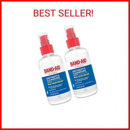 Band-Aid Brand Antiseptic Cleansing Spray, First Aid Antiseptic Spray ...