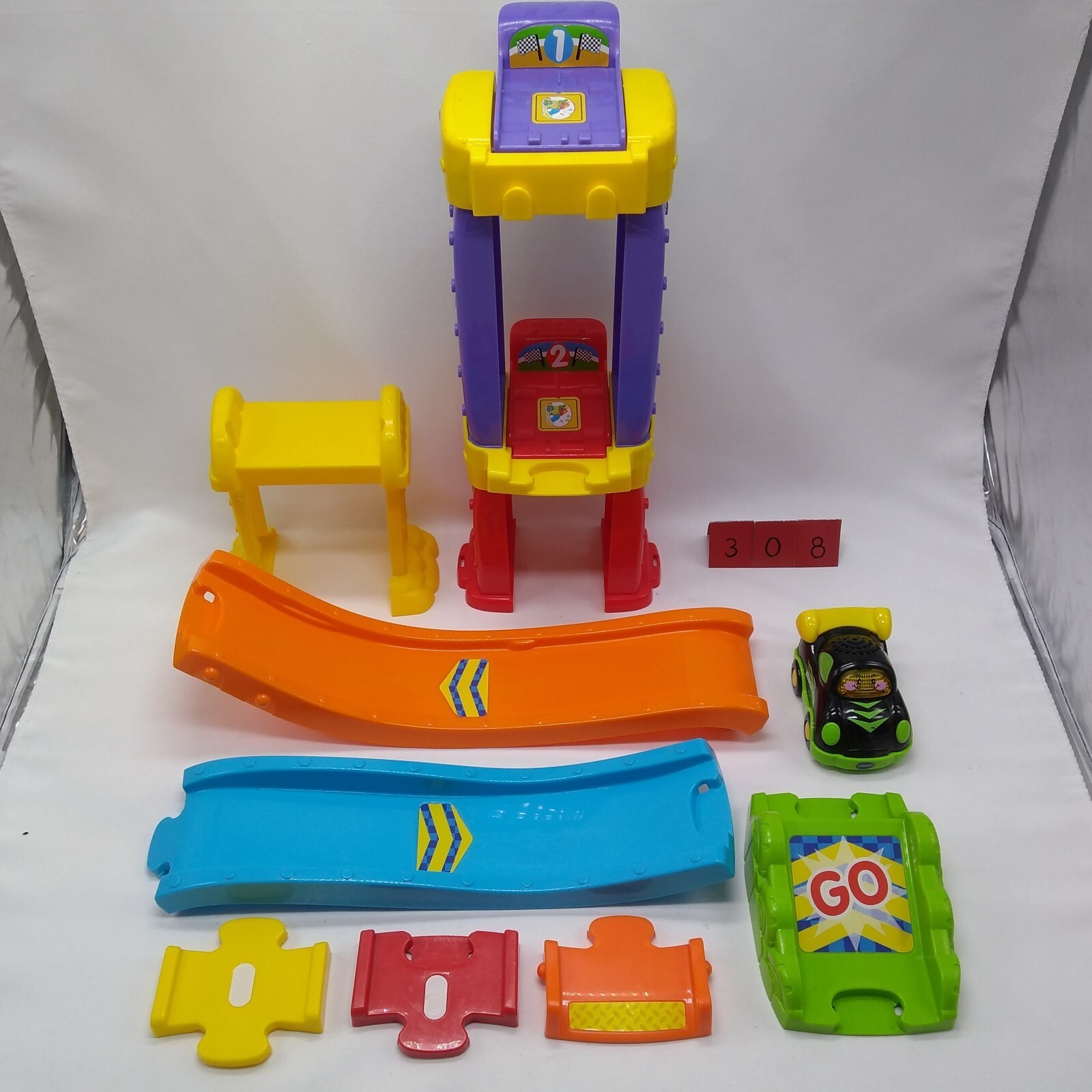 VTech Go! Go! Smart Wheels 3-in-1 Launch & Play Raceway ( 1 CAR AND ...