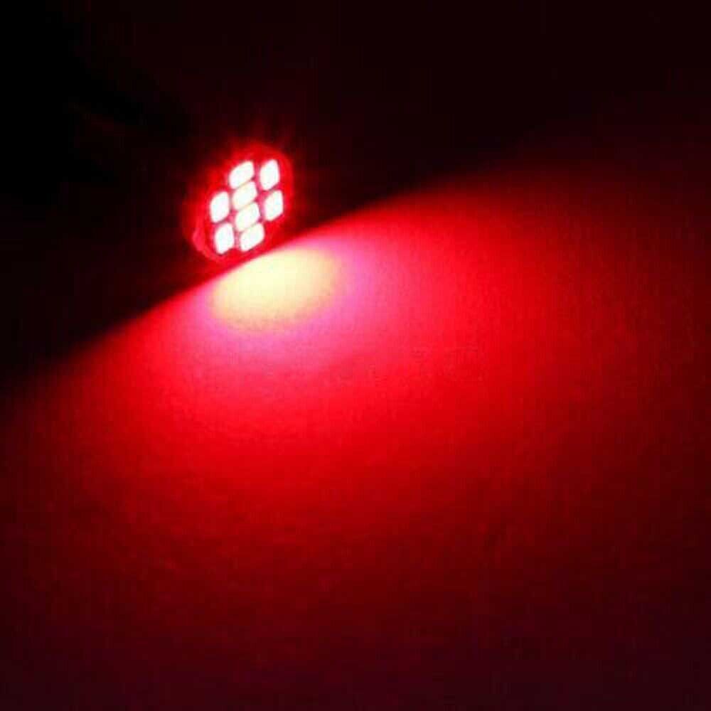 13x Red LED Light Car Interior Package Kit For Car Dome License Plate ...