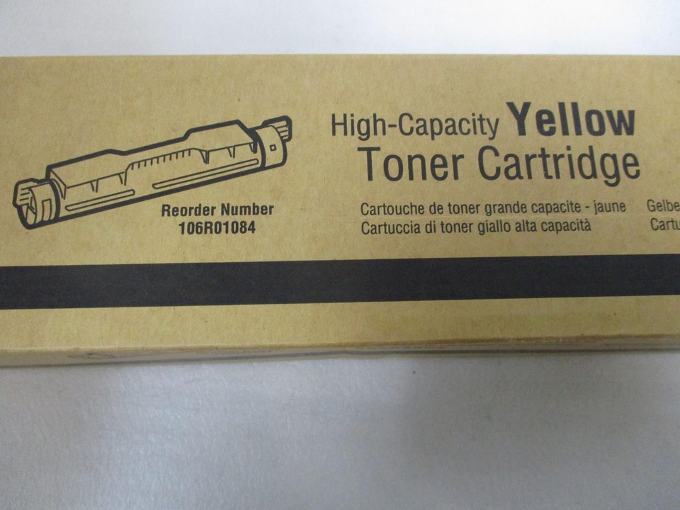 XEROX PHASER 6300 HIGN CAPACITY YELLOW TONER CARTRIDGE | eBay