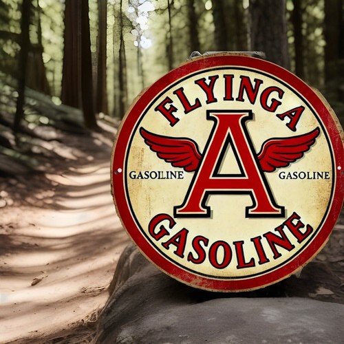 Flying A’s Gasoline Vintage Style Aluminum Sign | eBay