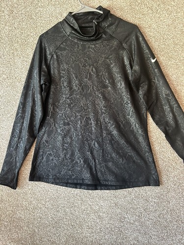 Nike Pro Dri Fit Shirt Embossed Heights Vixen Long Sleeve Zip Women's ...